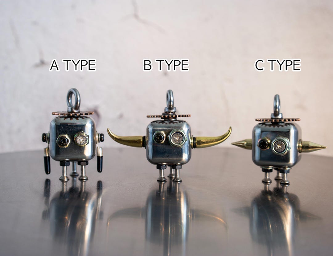 Robot Keychain Key Fob Key Ring Key Chain Men Genuine Key Chains Dad ...