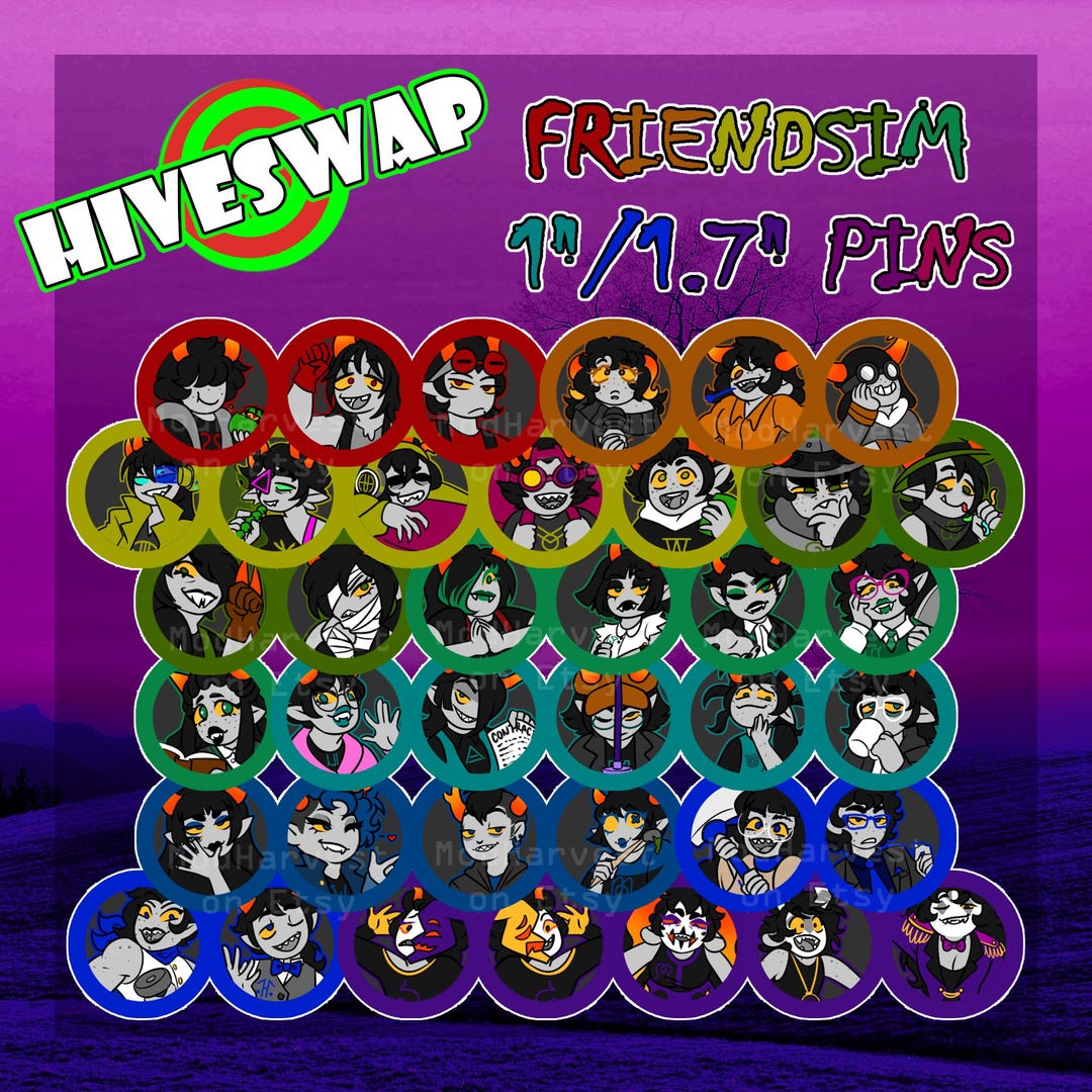 Homestuck Hiveswap Friendsim Trolls Button Pins - Etsy UK
