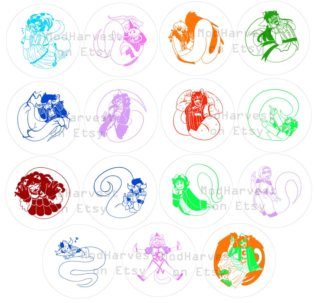 Homestuck Inspired Sprite Pins - Etsy