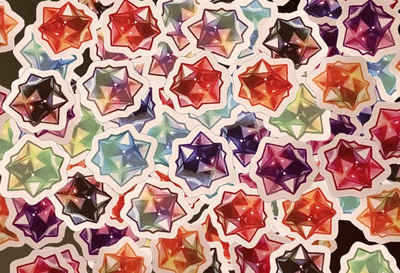 1 Mario Galaxy Star Bits Stickers - Etsy