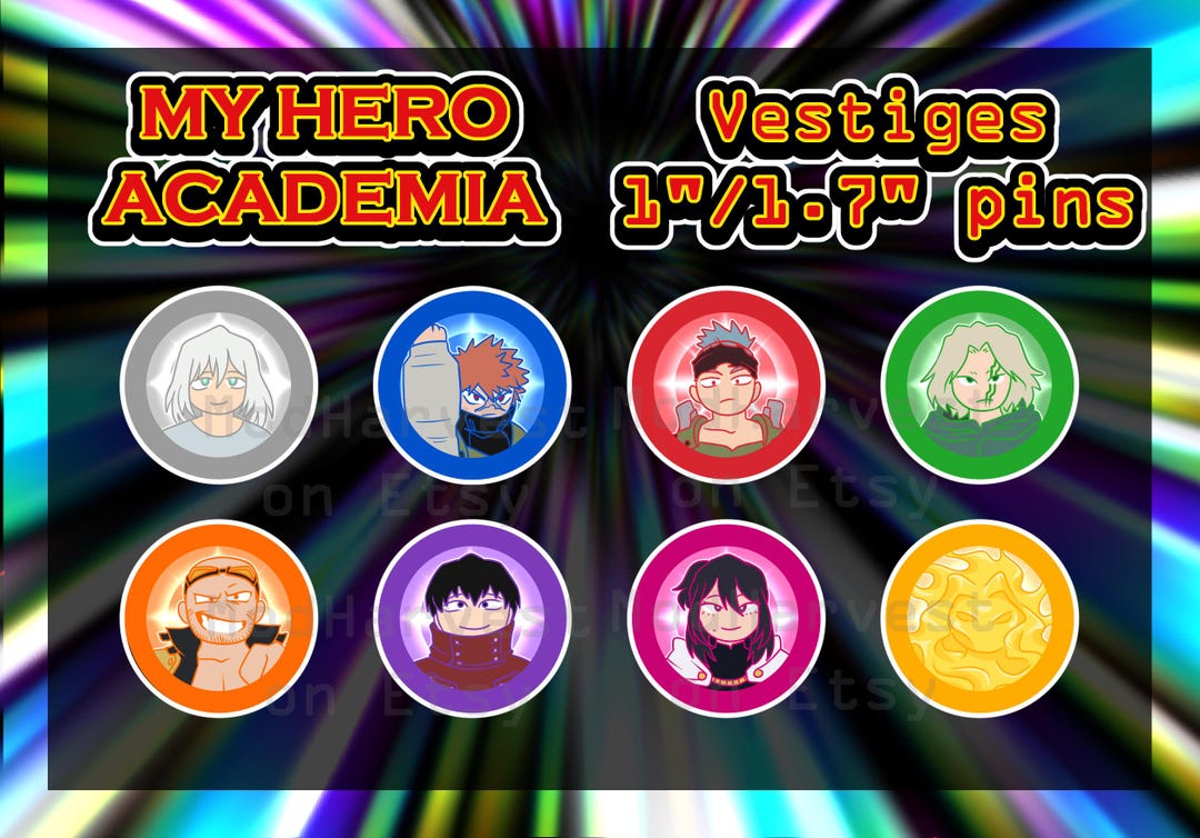 Inspired MHA Vestiges Pins - Etsy