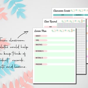 Printable Teacher Planner Bundle, 10-page Teaching Planner, Daily and ...