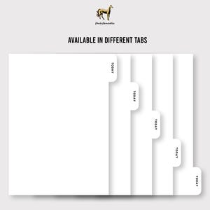 Editable Planner Dividers and Tabs, Minimalist Printable Planner ...
