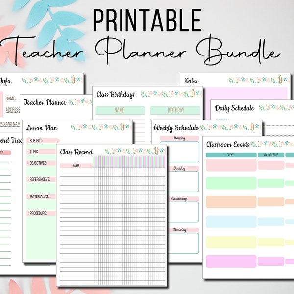 Printable Teacher - Etsy