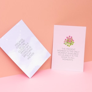 Mindfulness and Meditation Cards, Printable Affirmation Card, Positive ...