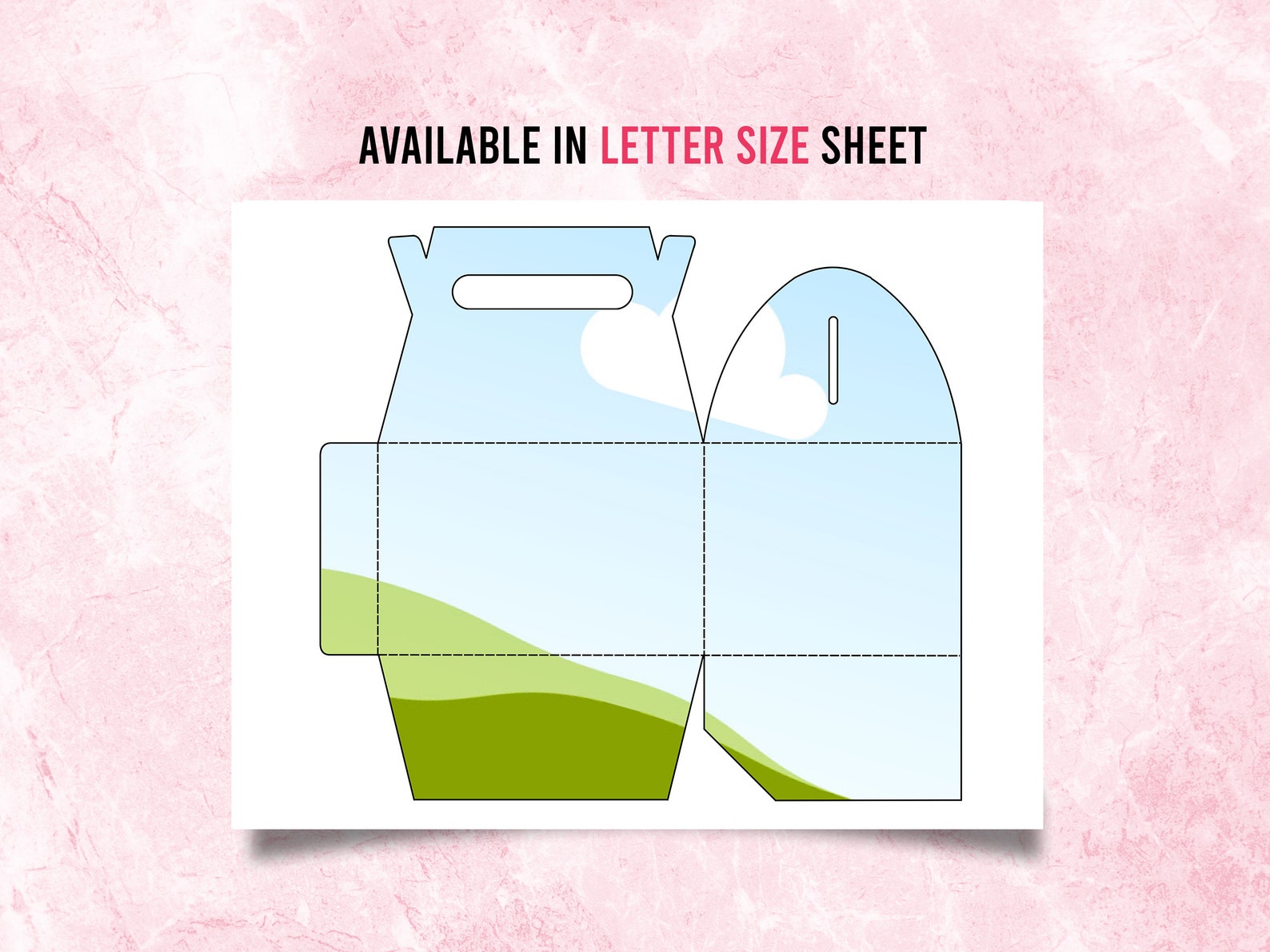 DIY Gable Box Template, Party Favor Box, Printable Gift Box Template ...