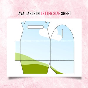 DIY Gable Box Template, Party Favor Box, Printable Gift Box Template ...