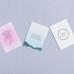 Mindfulness and Meditation Cards, Printable Affirmation Card, Positive ...