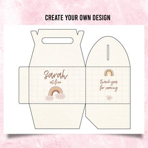 DIY Gable Box Template, Party Favor Box, Printable Gift Box Template ...