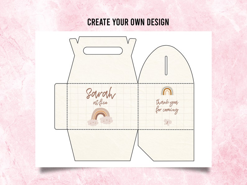 DIY Gable Box Template, Party Favor Box, Printable Gift Box Template, Digital Download PDF - Etsy