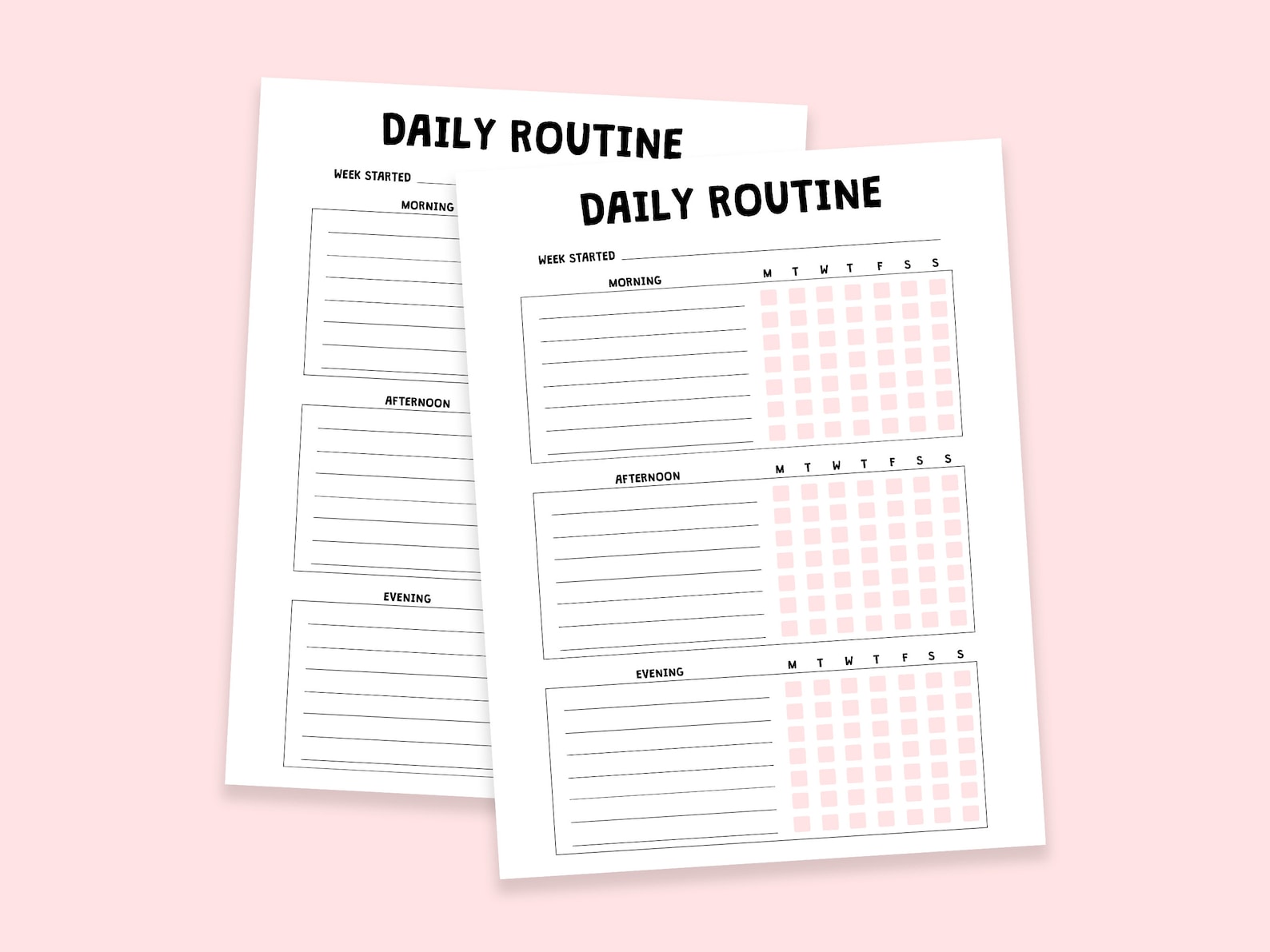 Printable Daily Routine Schedules, Printable to Do List, Routine ...