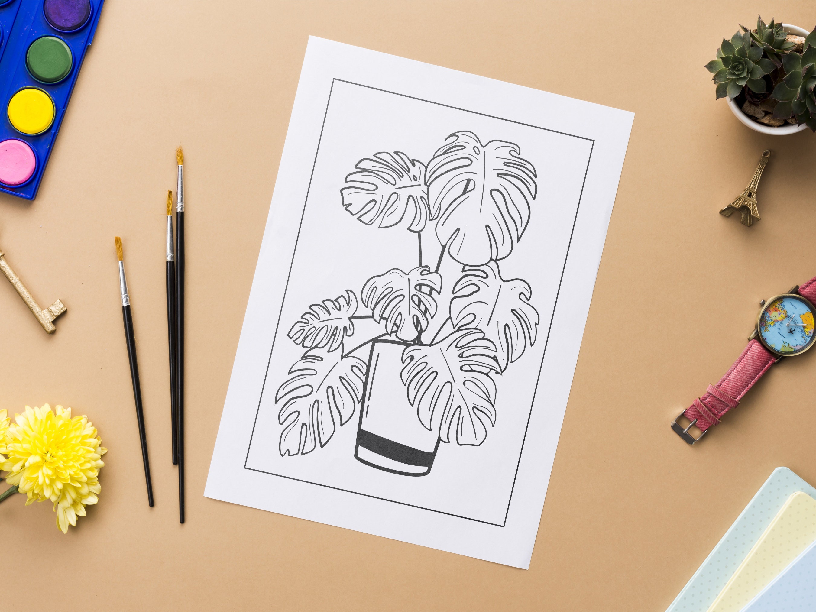 Printable Hand Drawn Coloring Pages, Coloring Pages, Instant Download ...