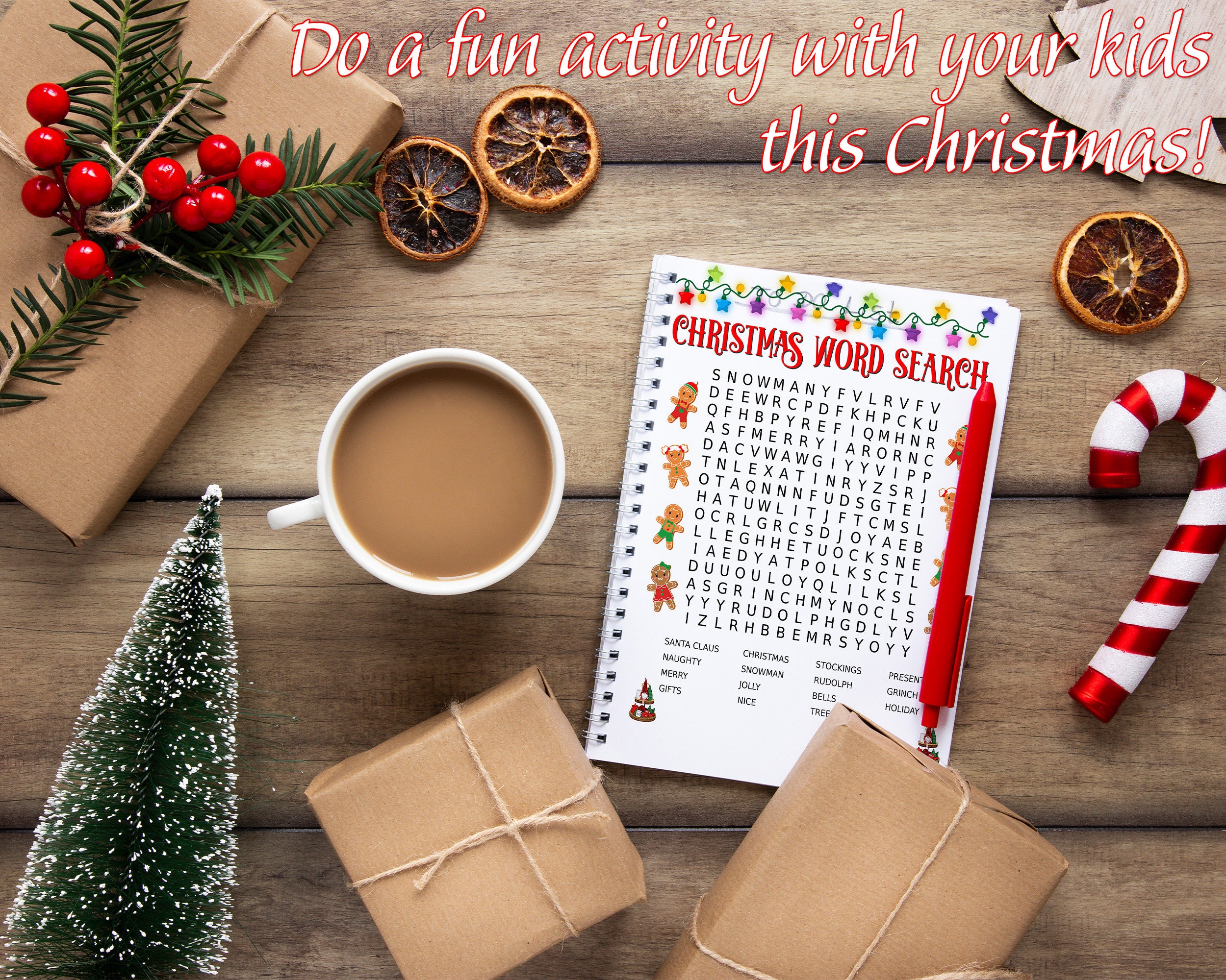 Christmas Word Search, Christmas Game Printable, Printable Christmas ...