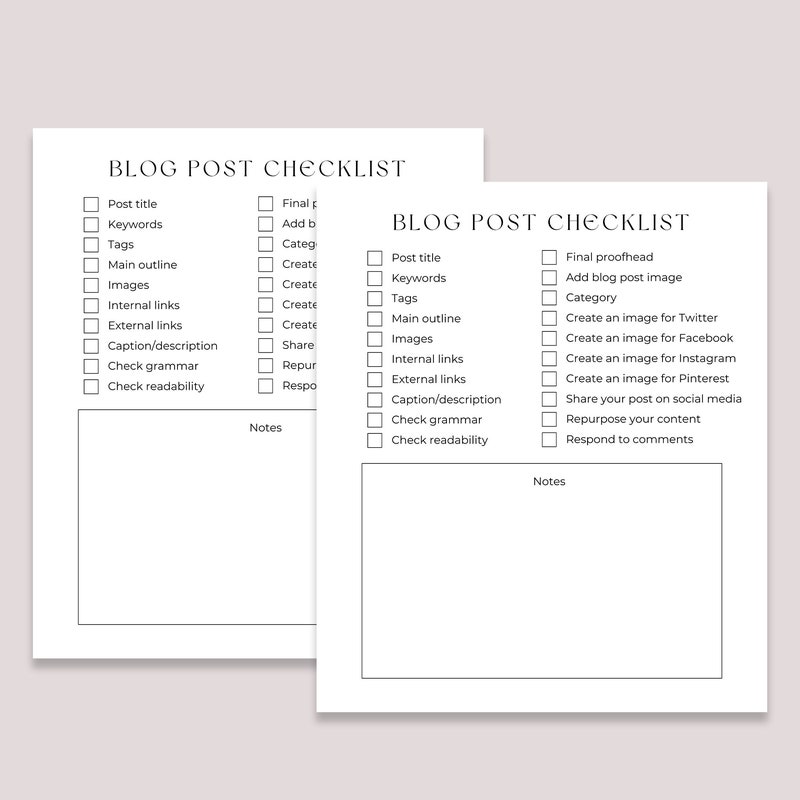 Blog Printable - Etsy