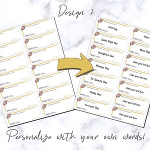 Editable Mother's Day Coupons, Personalized Mothers Day Gift, Custom ...