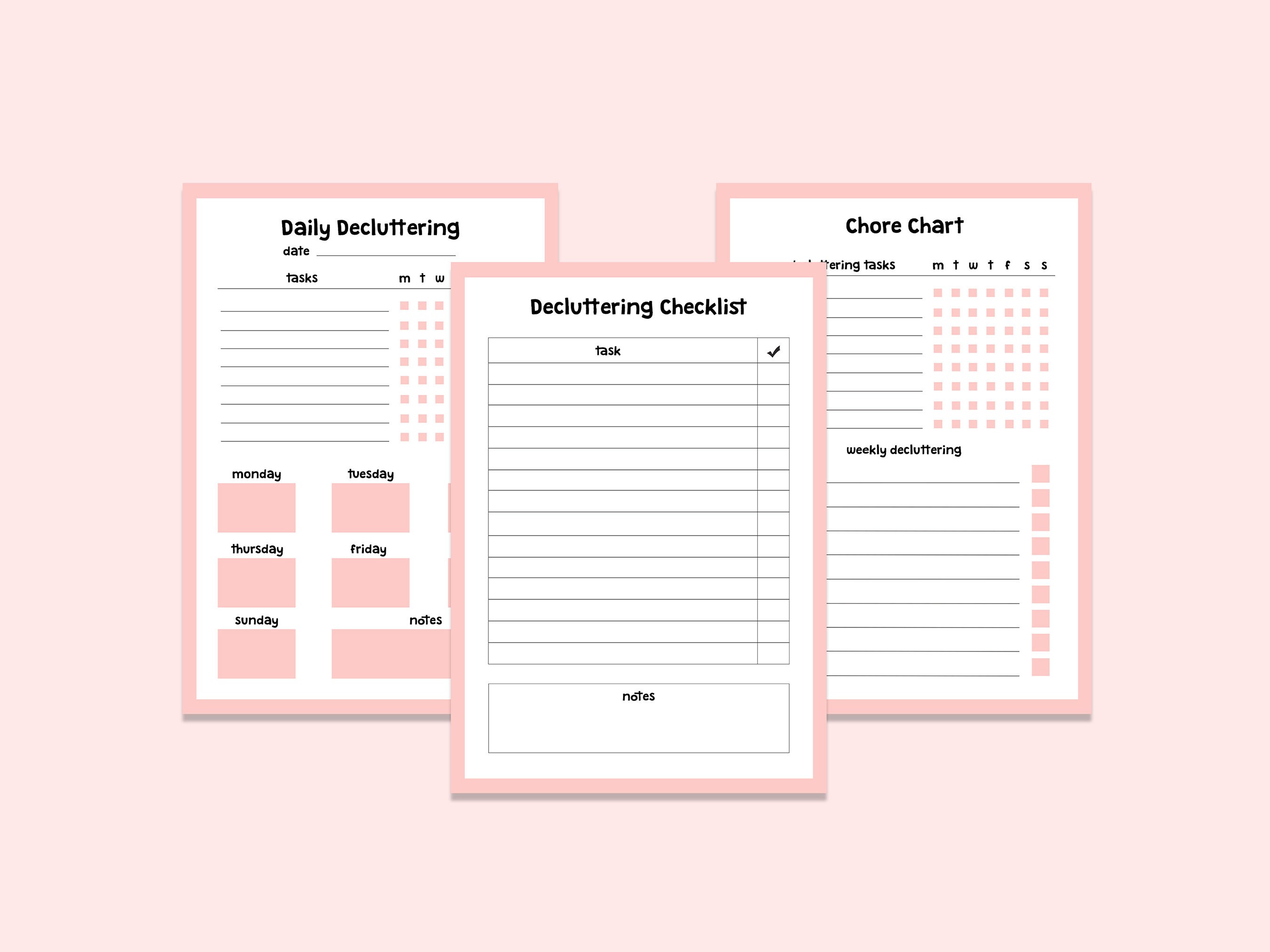 Printable Decluttering Checklist Home Organization Printable - Etsy