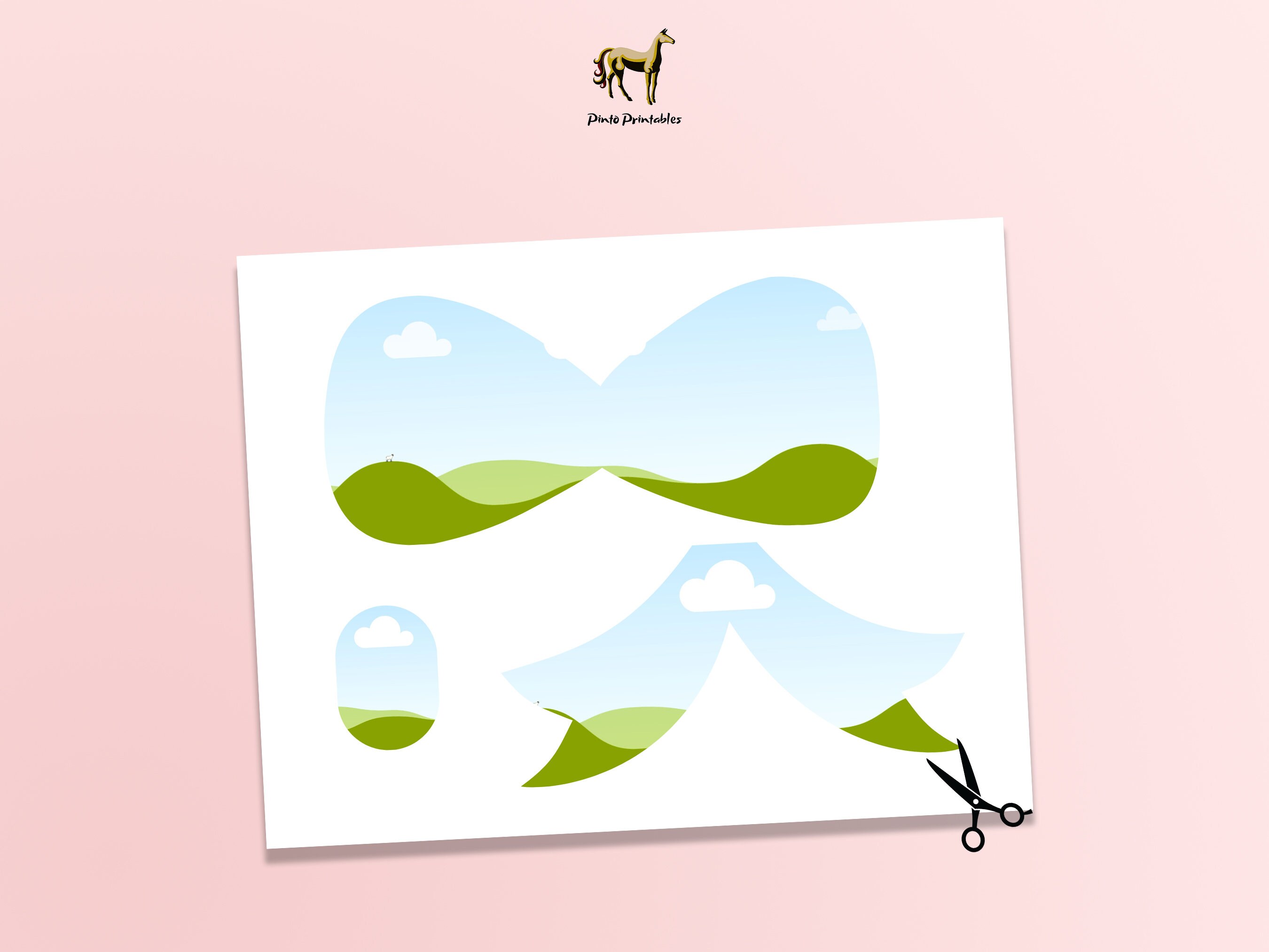 DIY Paper Gift Bows, Printable Gift Bow, Editable Bow Template, Digital ...