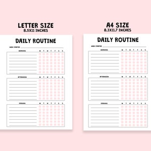 Printable Daily Routine Schedules, Printable to Do List, Routine ...