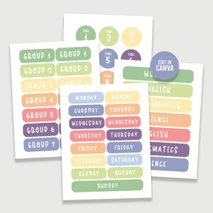 Editable Classroom Organization Printable, Classroom Labels, Elementary ...