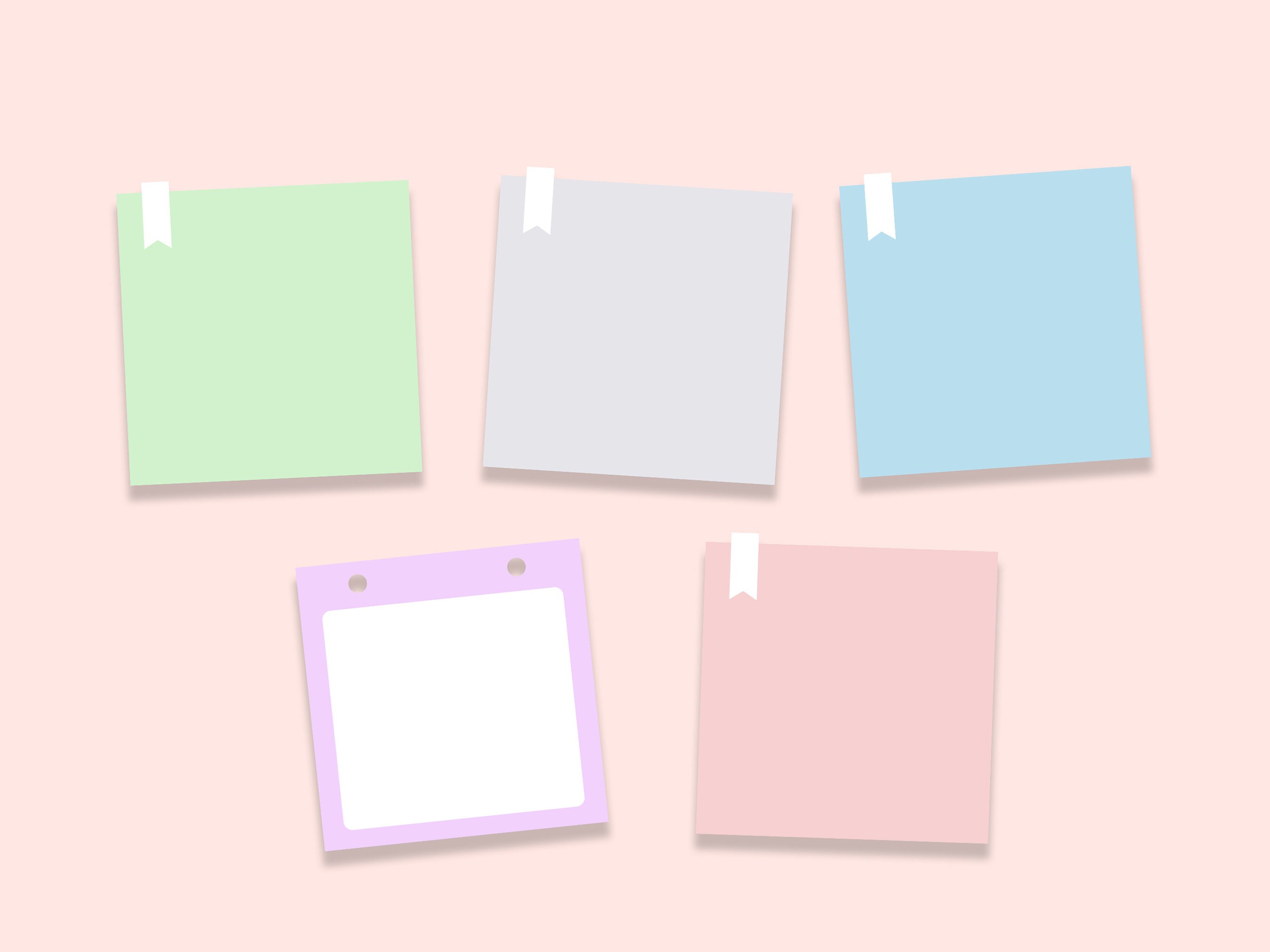 20 Digital Scrapbooking Sticky Note Kits, Digital Sticky Notes, Planner ...