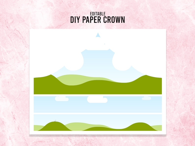 DIY Paper Crown, Editable Crown Template, Printable Paper Crown for ...