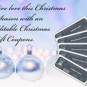 Editable Christmas Coupons, Printable Christmas Vouchers Gift ...