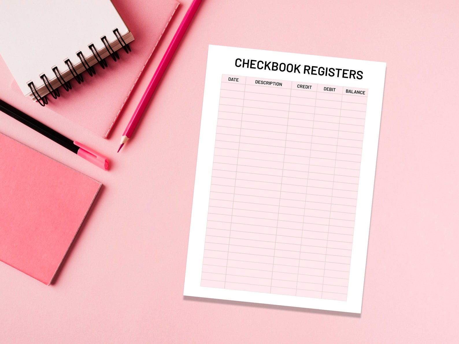 Printable Checkbook Registers Tracker Printable Digital - Etsy