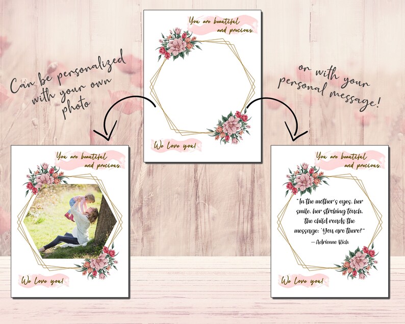 Personalized Mothers Day Card, Editable Mothers Day Cards, Custom ...