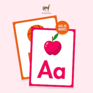 Printable Kids Educational Flashcards, Alphabet Preschool Flash Card ...