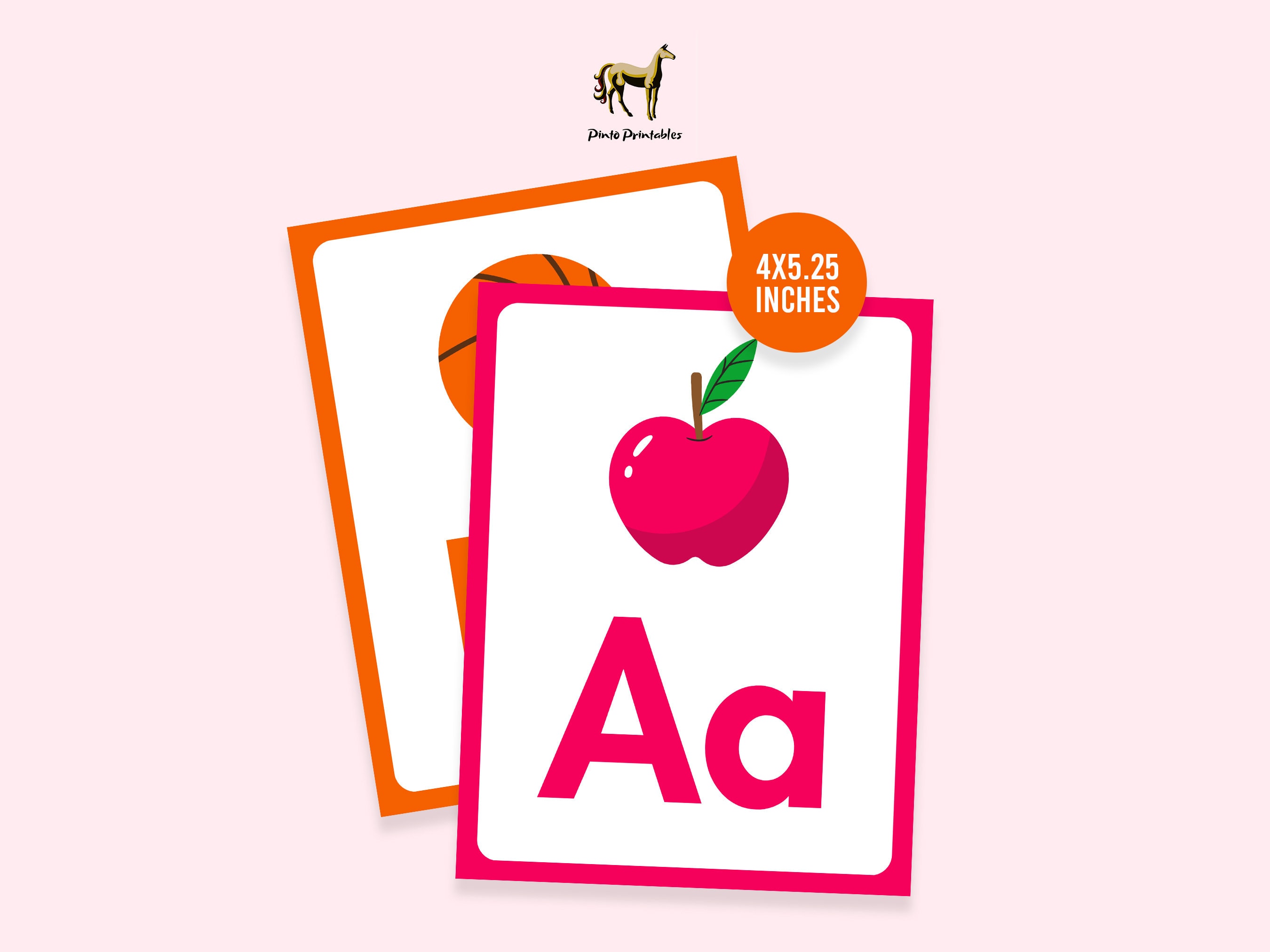 Printable Kids Educational Flashcards, Alphabet Preschool Flash Card ...
