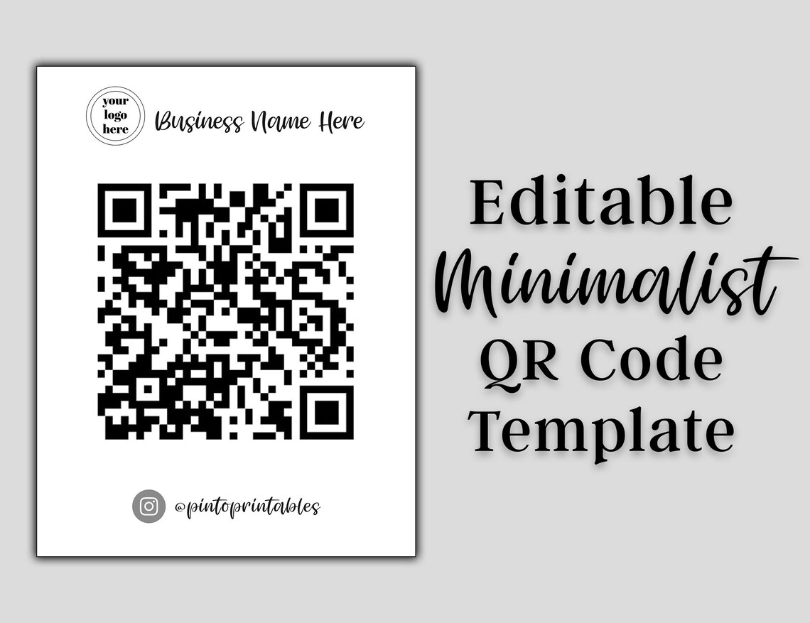 Simple Scan to Pay Template QR Code Template Venmo QR Code - Etsy