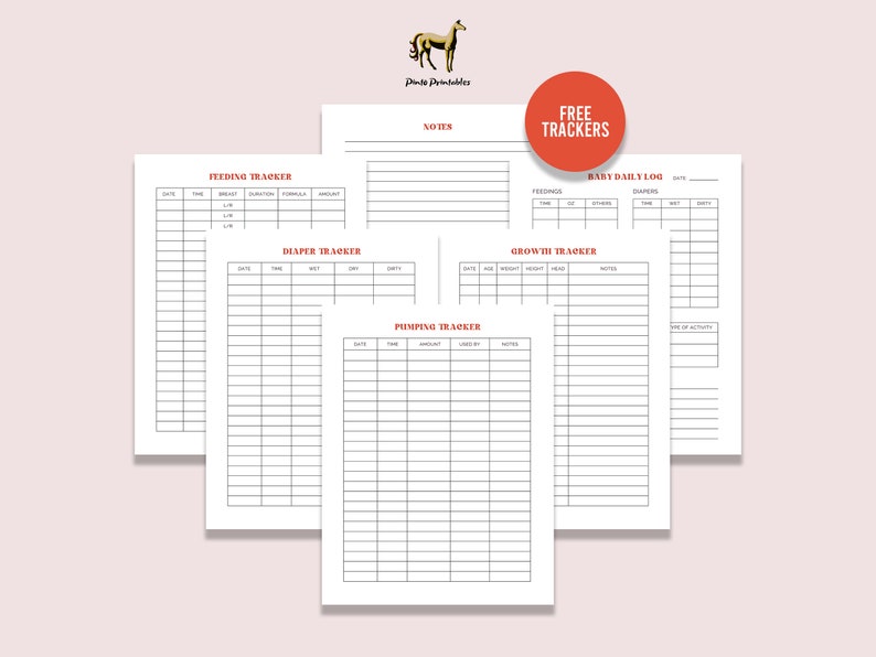Printable Baby Care Guide, New Born Baby Guide Template, First-time Mom ...