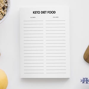 Printable Keto Meal Planning Templates, Keto Diet Planner, Weekly Menu ...