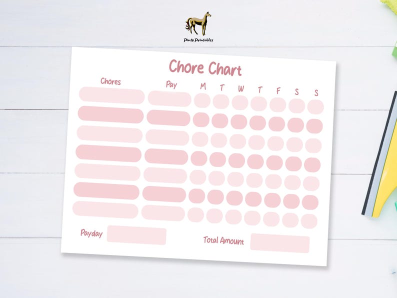 Chore Reward Chart, Kids Chore Printable Chart, Routine Board Template ...