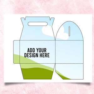 DIY Gable Box Template, Party Favor Box, Printable Gift Box Template ...