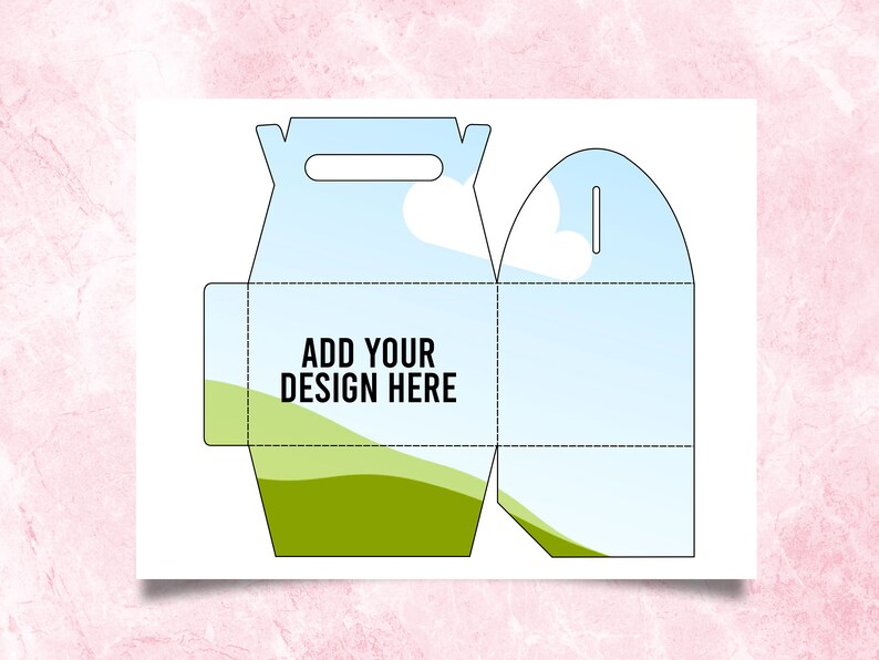 DIY Gable Box Template, Party Favor Box, Printable Gift Box Template ...