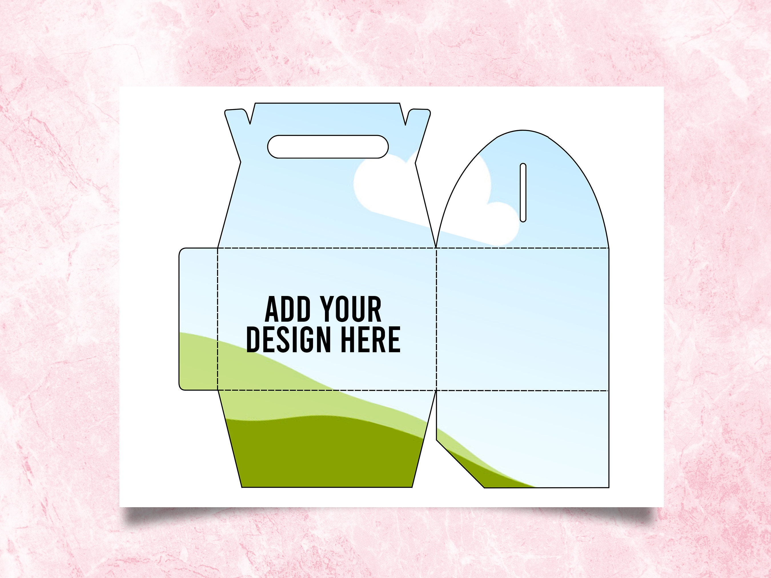 DIY Gable Box Template, Party Favor Box, Printable Gift Box Template ...