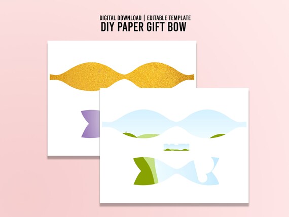Printable Gift Bow Template