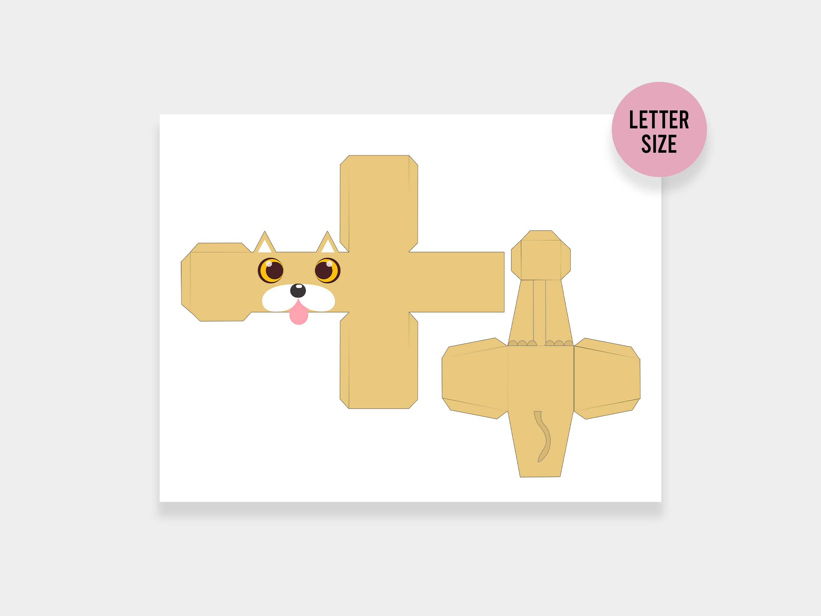 Printable DIY Paper Animal Toys, Paper Toys Template, Printable Origami ...