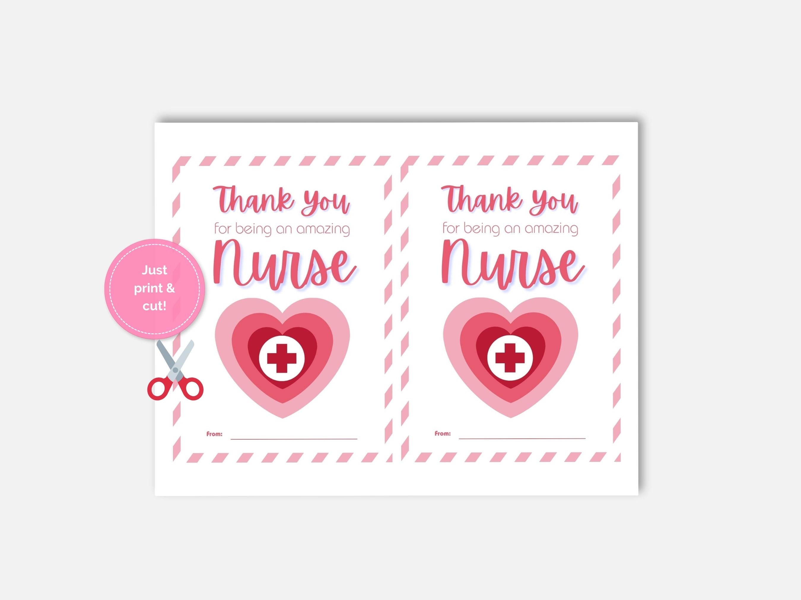 Nurse Appreciation Gift Card Holder, Printable Gift for Nurse, Nurse ...