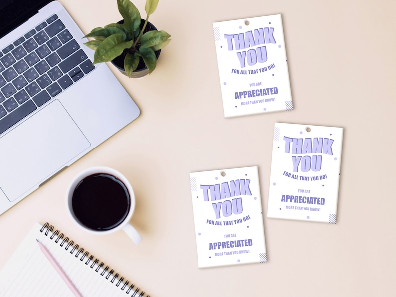 Appreciation Printable Tags, Appreciation Card, Printable Gift Tags ...
