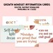 Printable Growth Mindset Affirmation Cards, Daily Affirmations ...