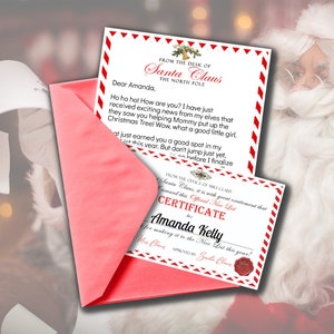 Editable Letter From Santa, Santa Cam Letter Printable, Printable Nice ...