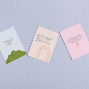Mindfulness and Meditation Cards, Printable Affirmation Card, Positive ...