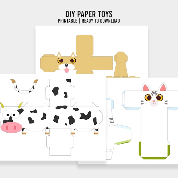 Paper Toys - Etsy