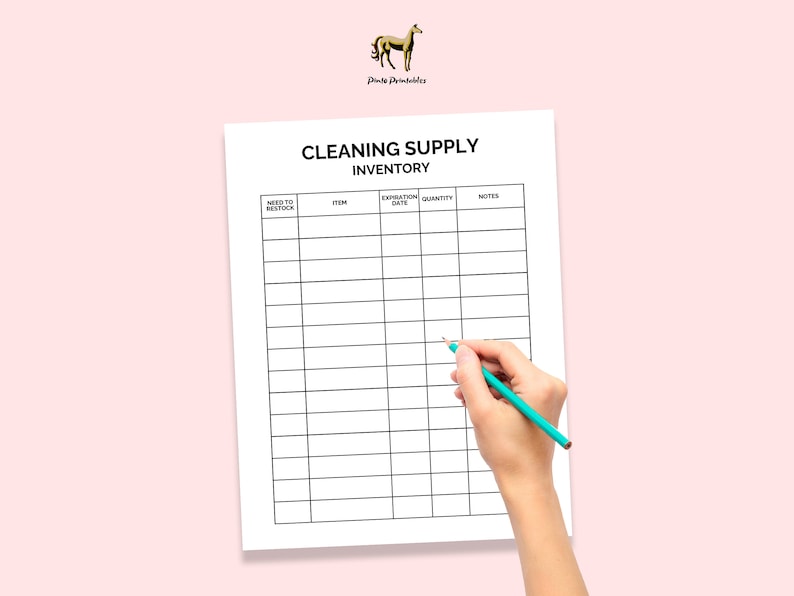 Household Inventory Trackers, Printable Inventory List, Home Supplies ...