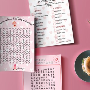 Valentine's Day Activity Bundle, Printable Valentines Day Games ...