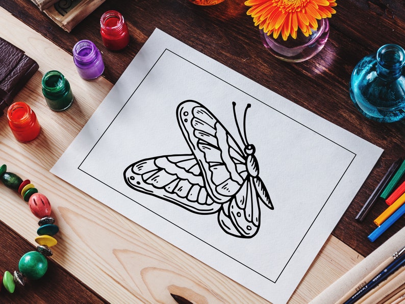 Printable Hand Drawn Coloring Pages, Coloring Pages, Instant Download ...