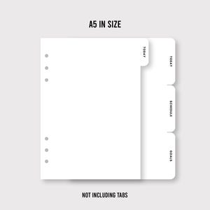 Editable Planner Dividers and Tabs, Minimalist Printable Planner ...