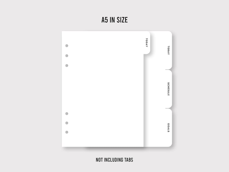 Editable Planner Dividers and Tabs, Minimalist Printable Planner ...